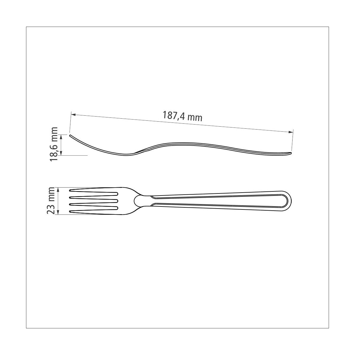 Tramontina Búzios Stainless-Steel Table Fork | Tramontina