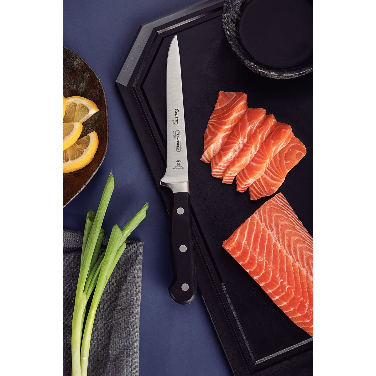 Tramontina Century 6" Filet Knife with Stainless-Steel Blade and Black ...