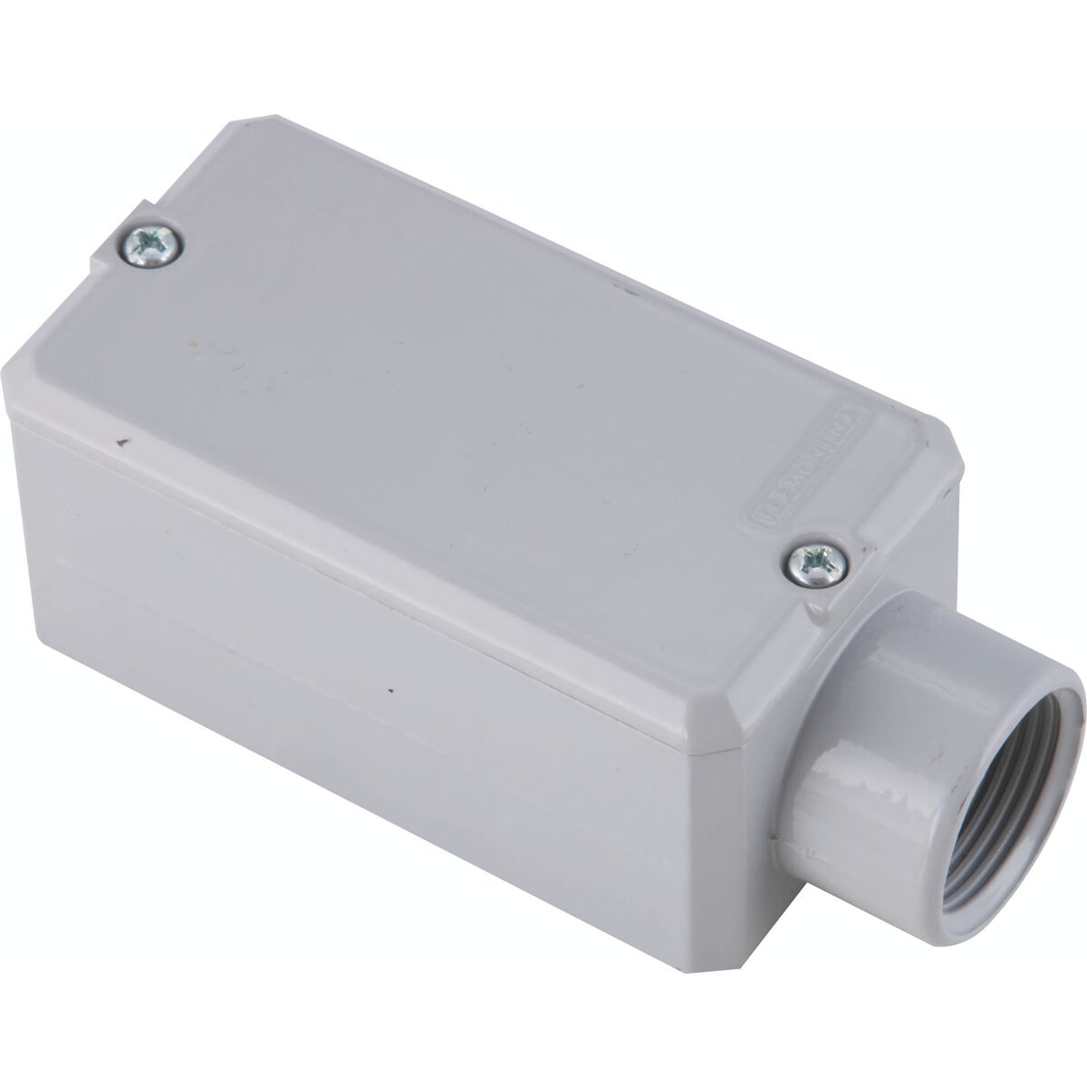 Condulete Fixo 1/2" Tramontina Tipo E com Rosca BSP com Tampa e com ...