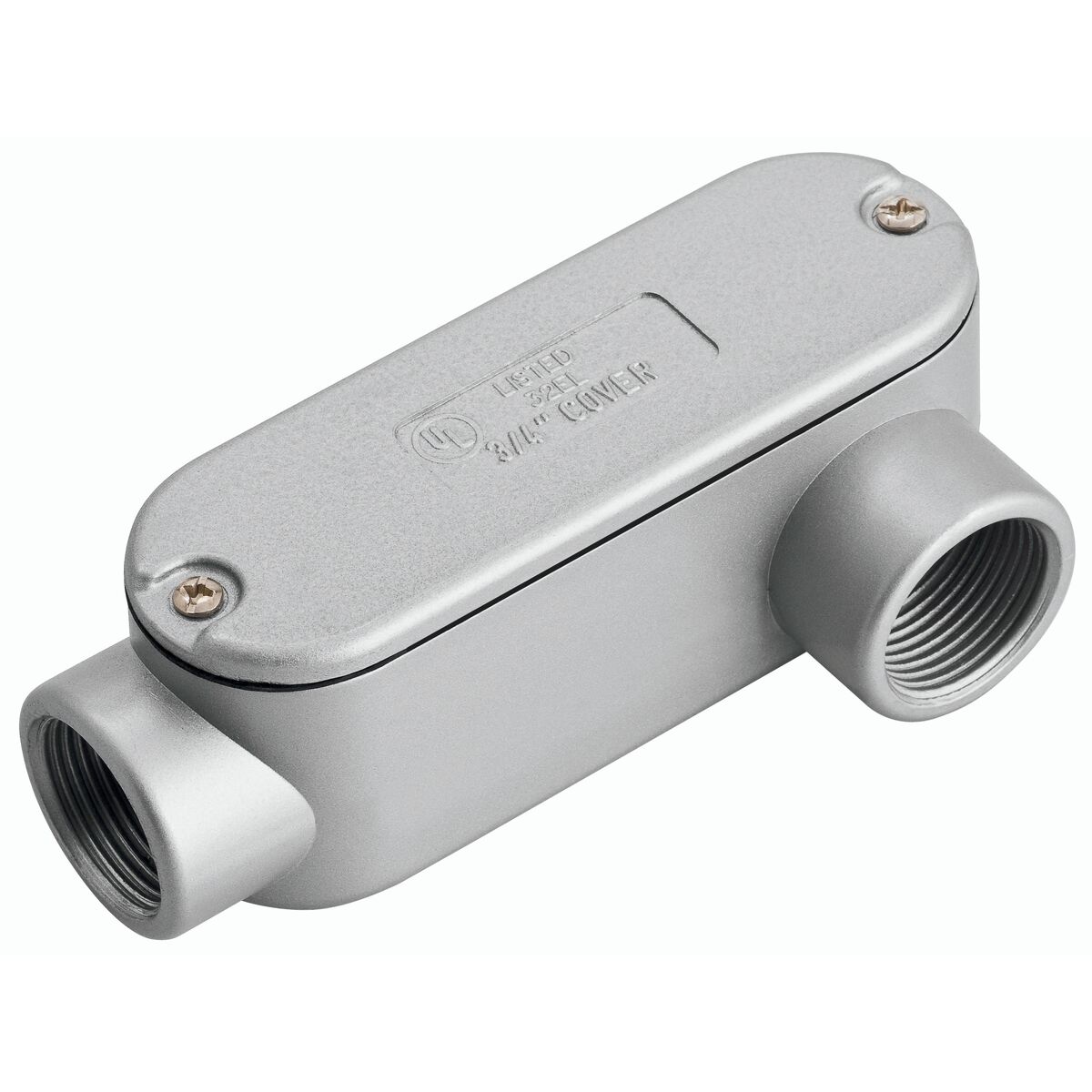 Tramontina Type LL 1.1/2" Oval-Shaped Threaded Fixed Conduit Box with ...