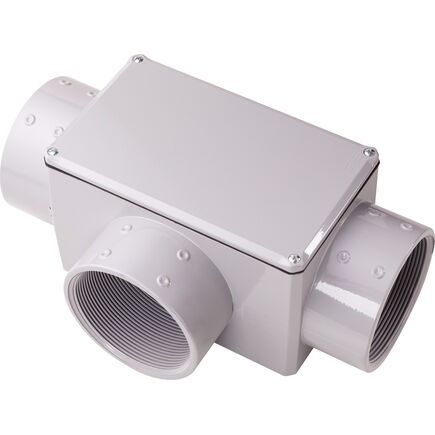 Tramontina Type T 1/2" Fixed Conduit Box with NPT Thread, Cover and ...