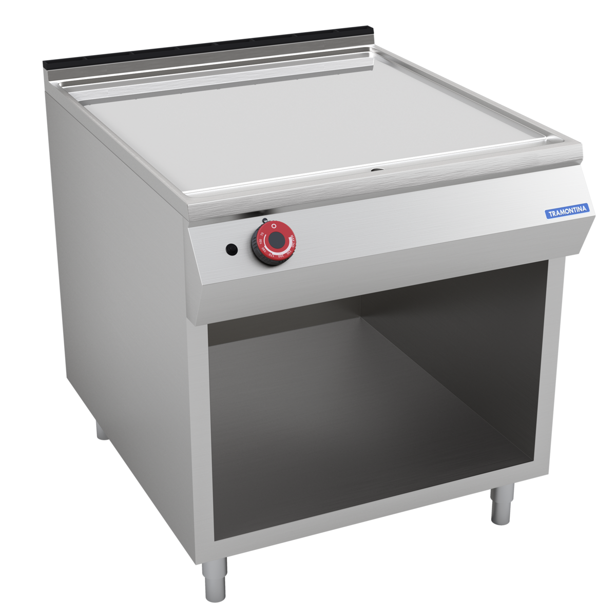 Chapa a Gás Lisa Cromada Tramontina Base Aberta 800x750 mm | Tramontina