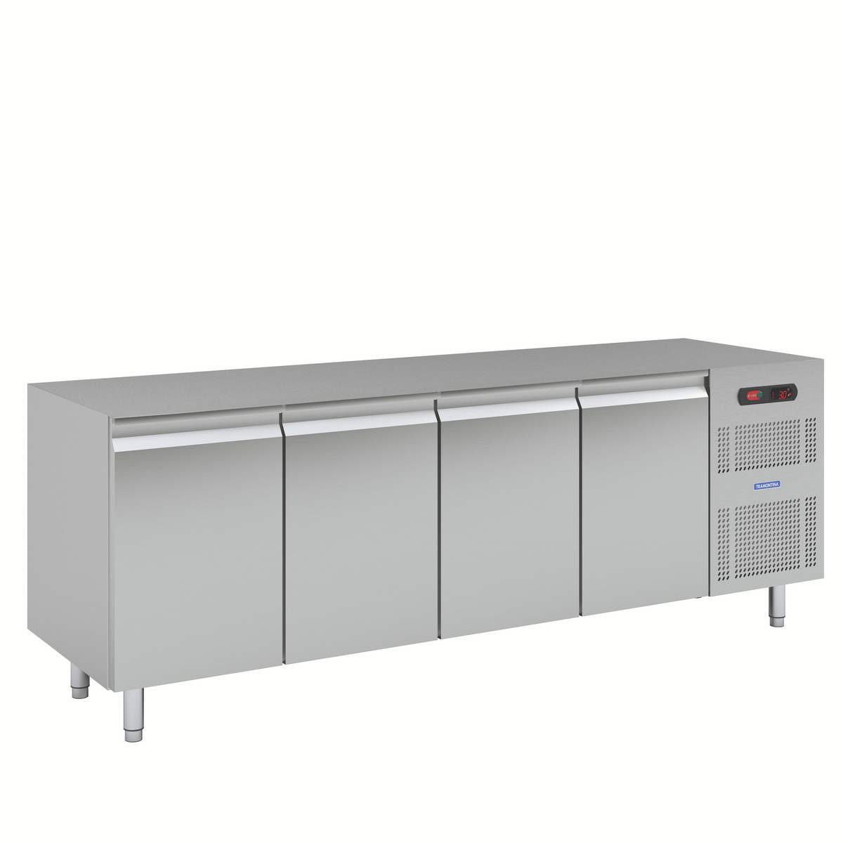 Refrigerated counter without work counter, 4 doors 2250x680 mm | Tramontina
