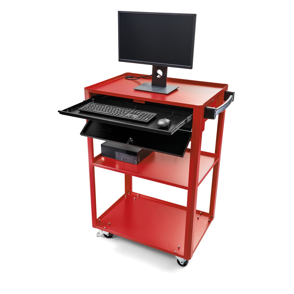 Tramontina PRO Open Mobile Rack for Computer - Red | Tramontina