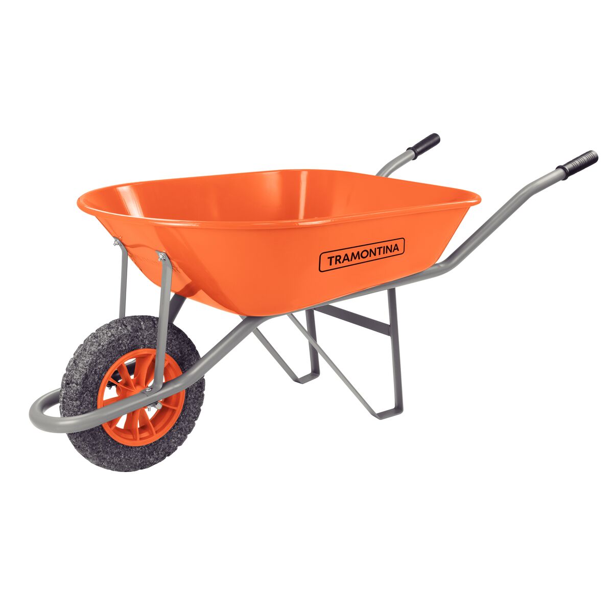 Tramontina's Wheelbarrow with Orange Metal Extra Deep Bucket 80 L ...